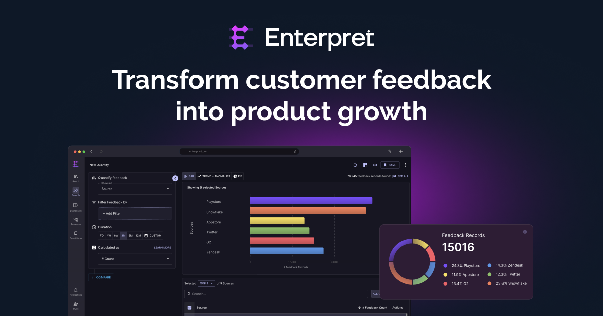 Enterpret for product teams